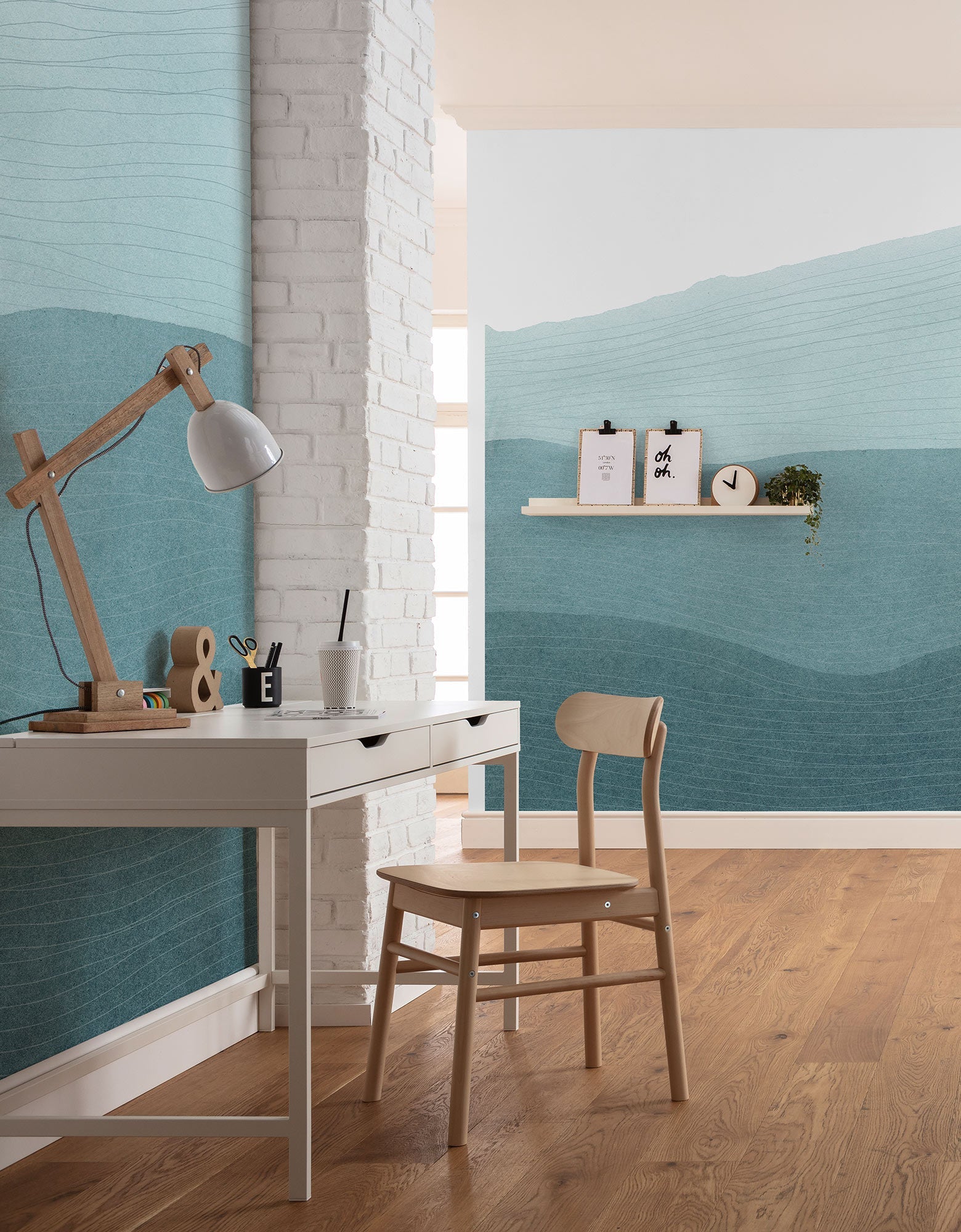 Mild Mounds Mural Wallpaper: Nature Wallpaper | Forest Homes