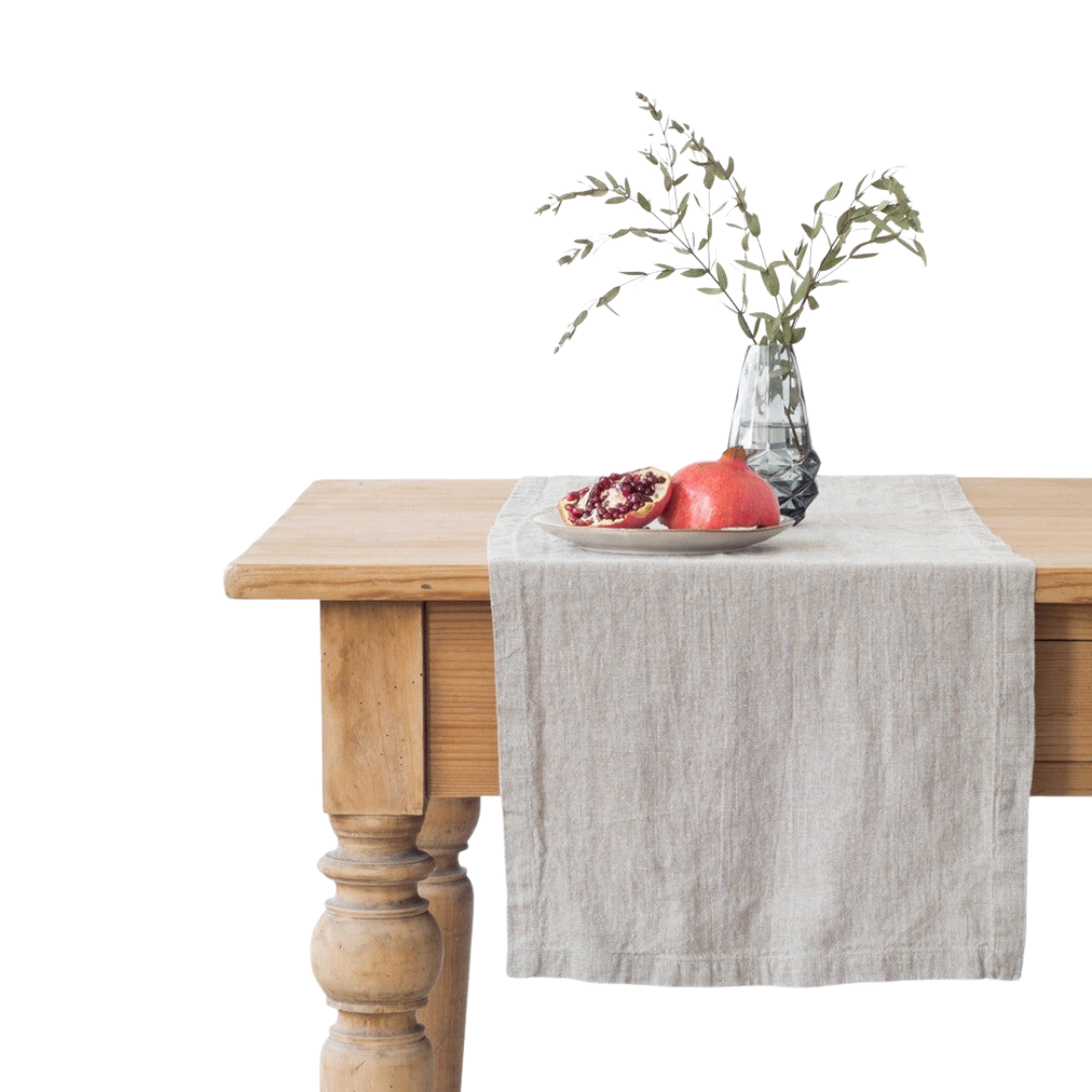 Natural Linen Table Runner | Forest Homes