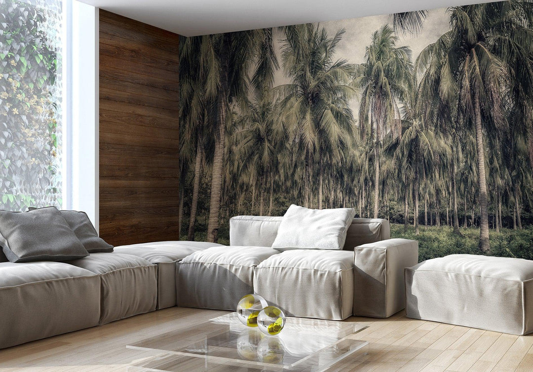 Tropical Forest Themed Living Rooms Jungle Land, Mural Wallpaper