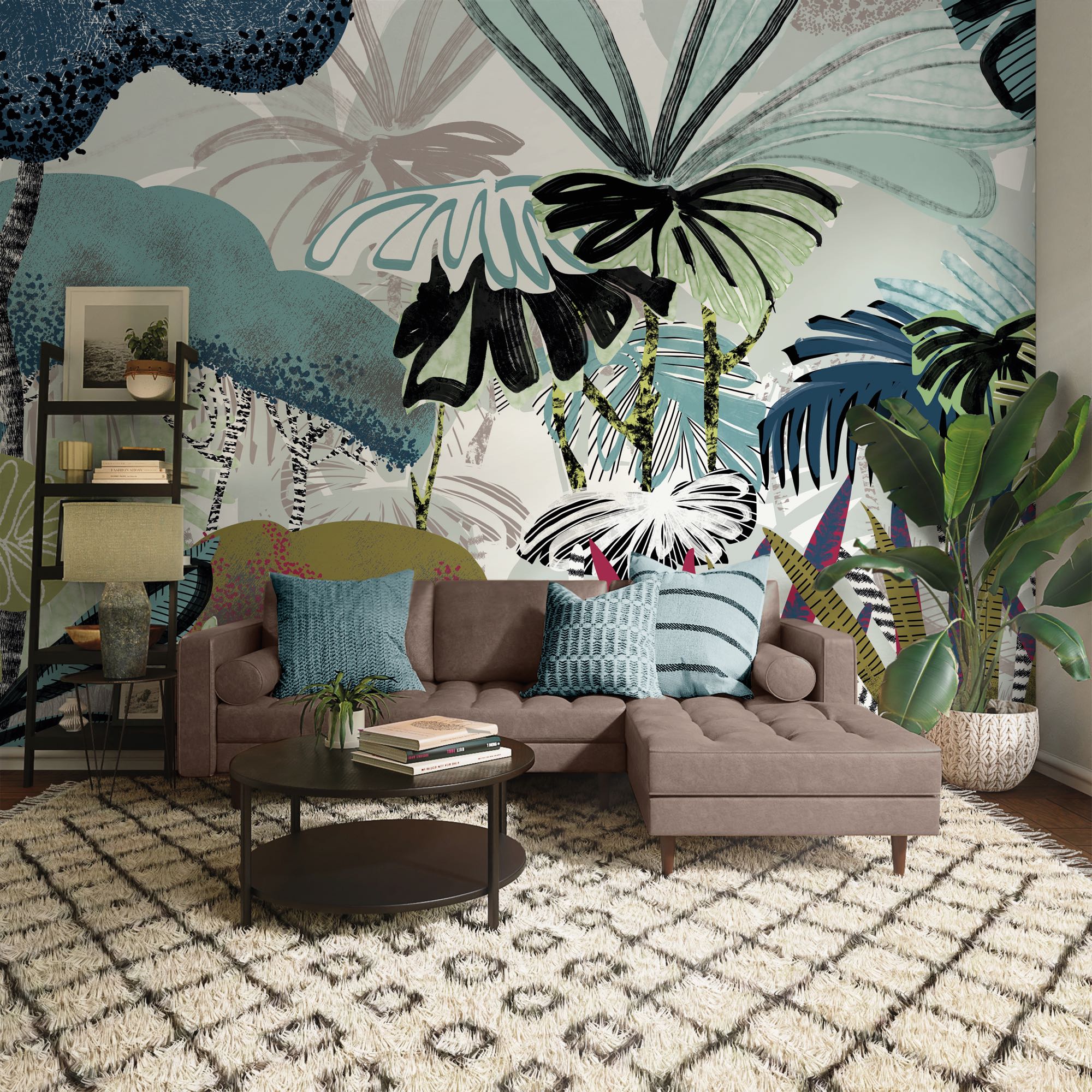 Jolly Jungle: jungle wallpaper mural | Forest Homes