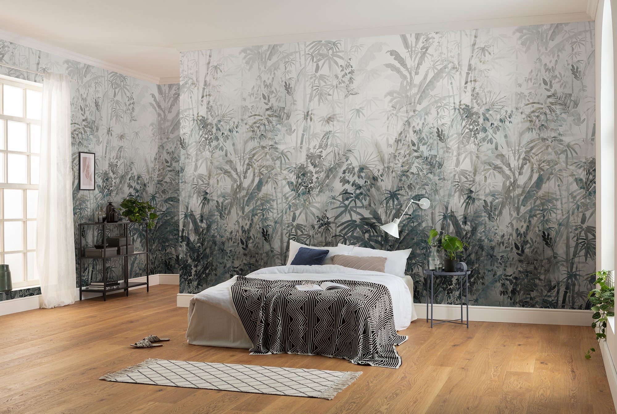 Wondrous Watermarks Mural Wallpaper: Nature Wallpaper | Forest Homes