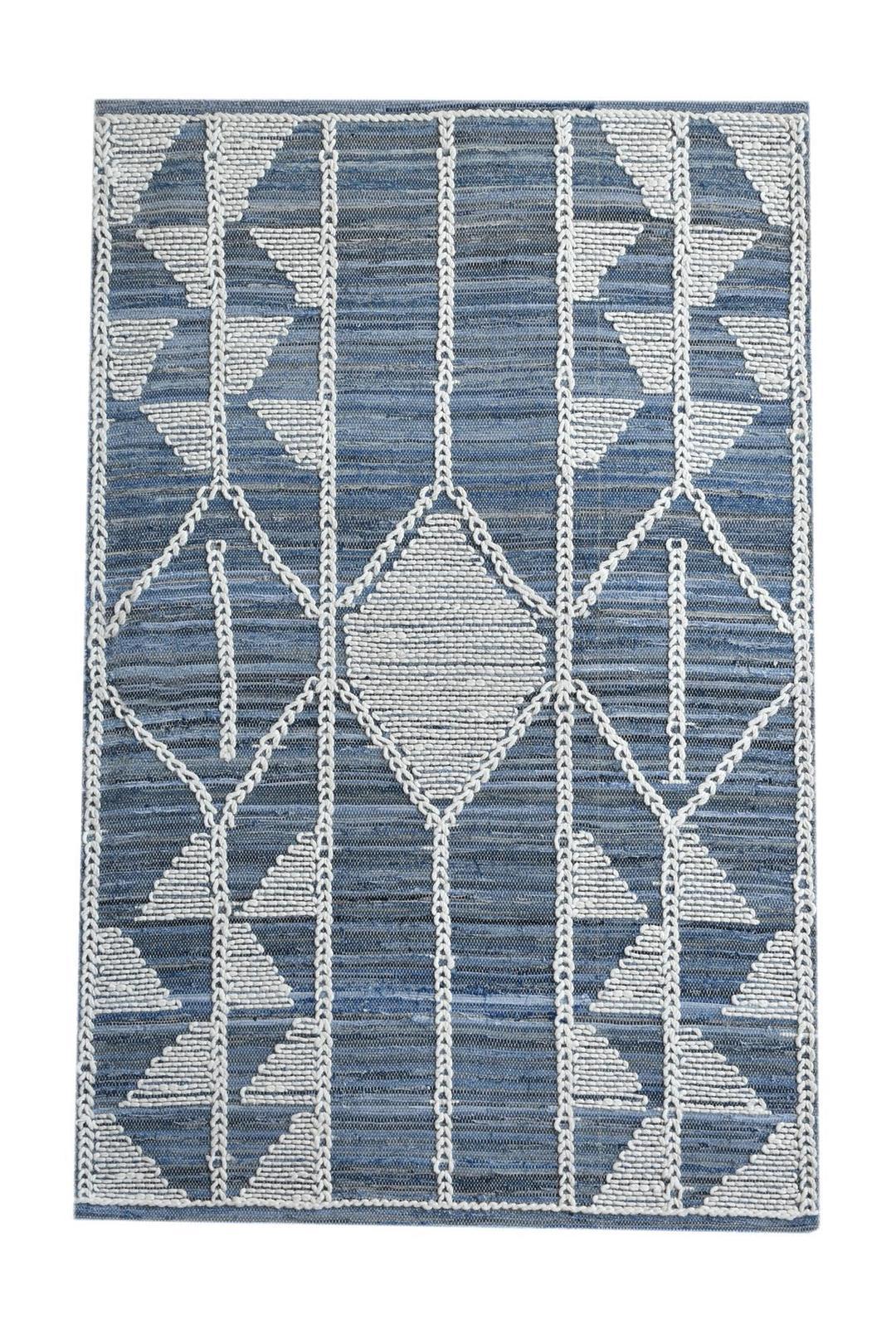 Dorval Recycled Denim Wool Rug for Bedrooms | Forest Homes